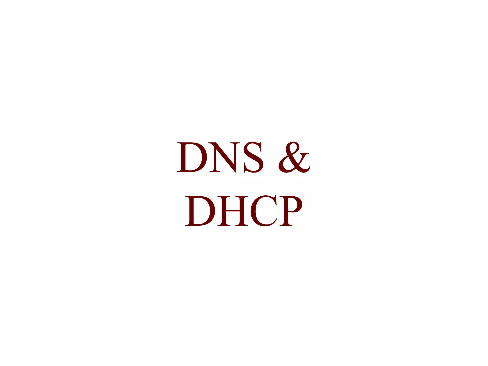 DHCP DNS P1 DHCP & Wireless Communication Methods Unicasting.pptx