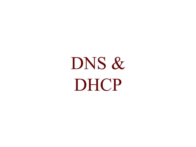 DHCP DNS P1 DHCP & Wireless Communication Methods Unicasting.pptx