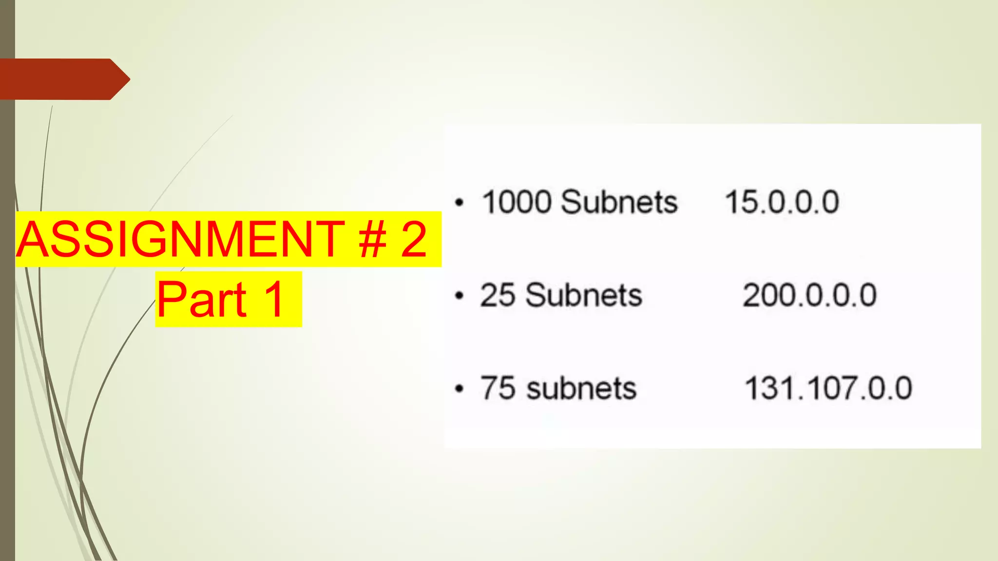 Lecture W5 Cn Ip Subnetting P2pptx 