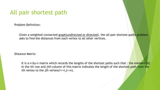 Lecture warshall floyd | PPTX