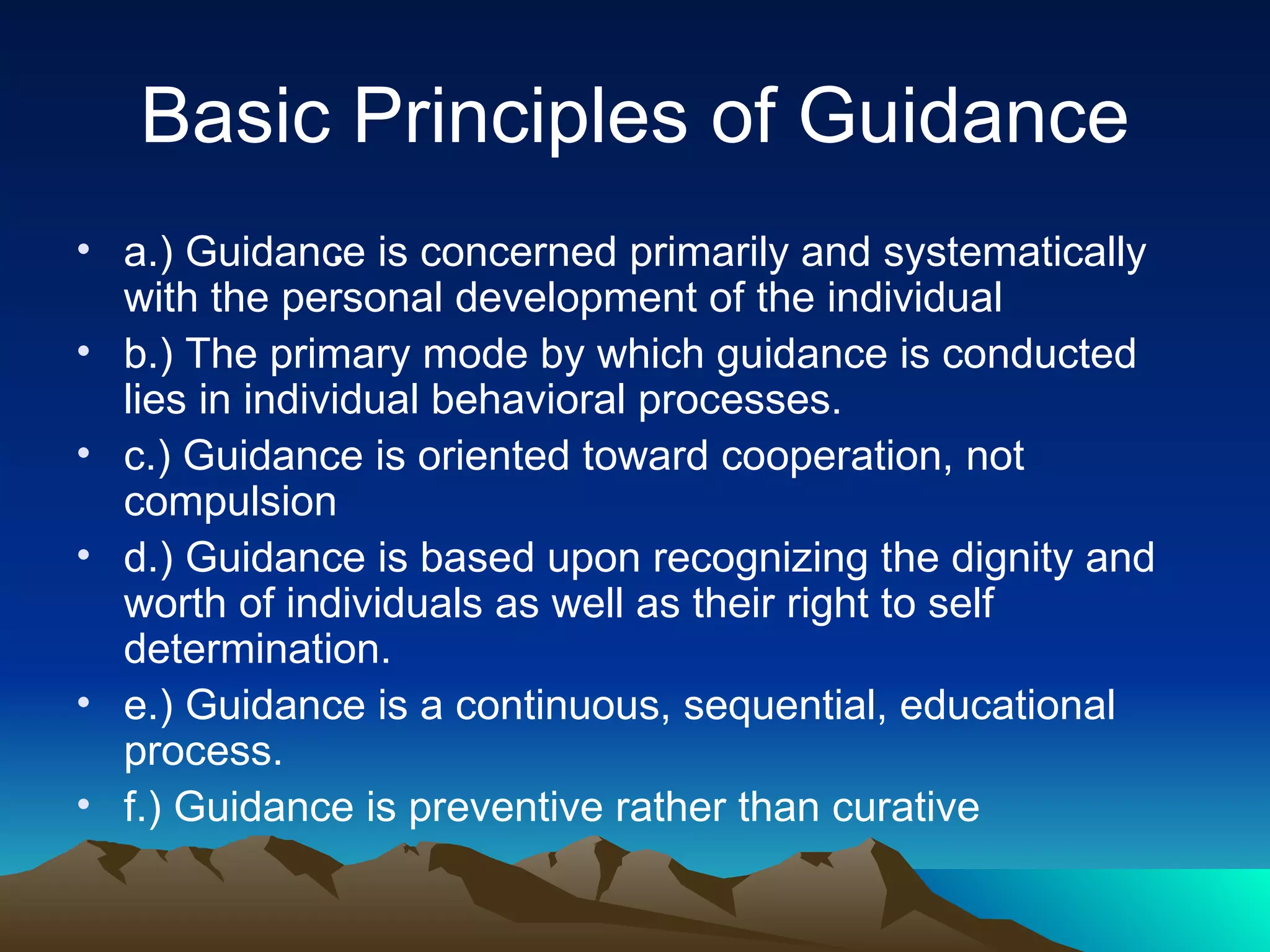 Lecture wd teachers on guidance & counseling | PPT