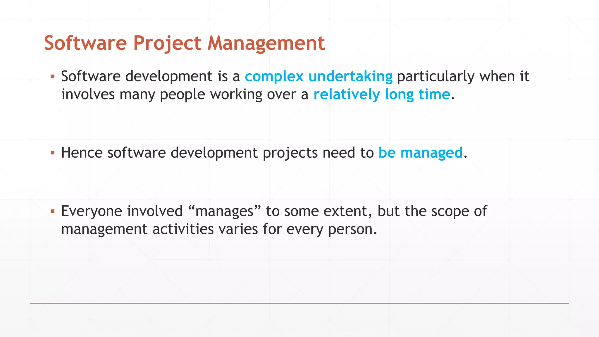 Introduction to Software Project Management | PPTX | Executive ...