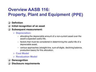 Accounting for Property, Plant and Equipment | PPTX