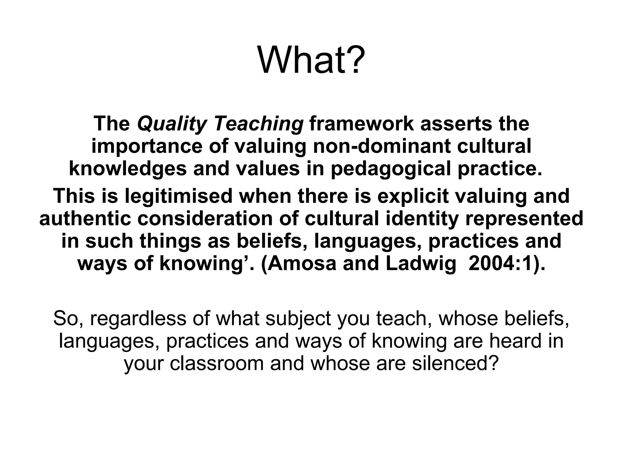 Culture in Classroom | PPT
