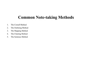 Lecture Writing Skills Note Taking II.pdf