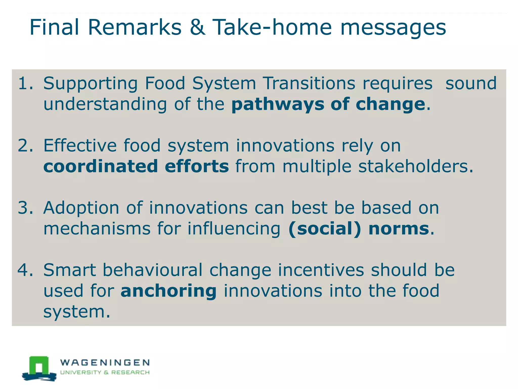 Lecture wur course food systems innovations | PPTX