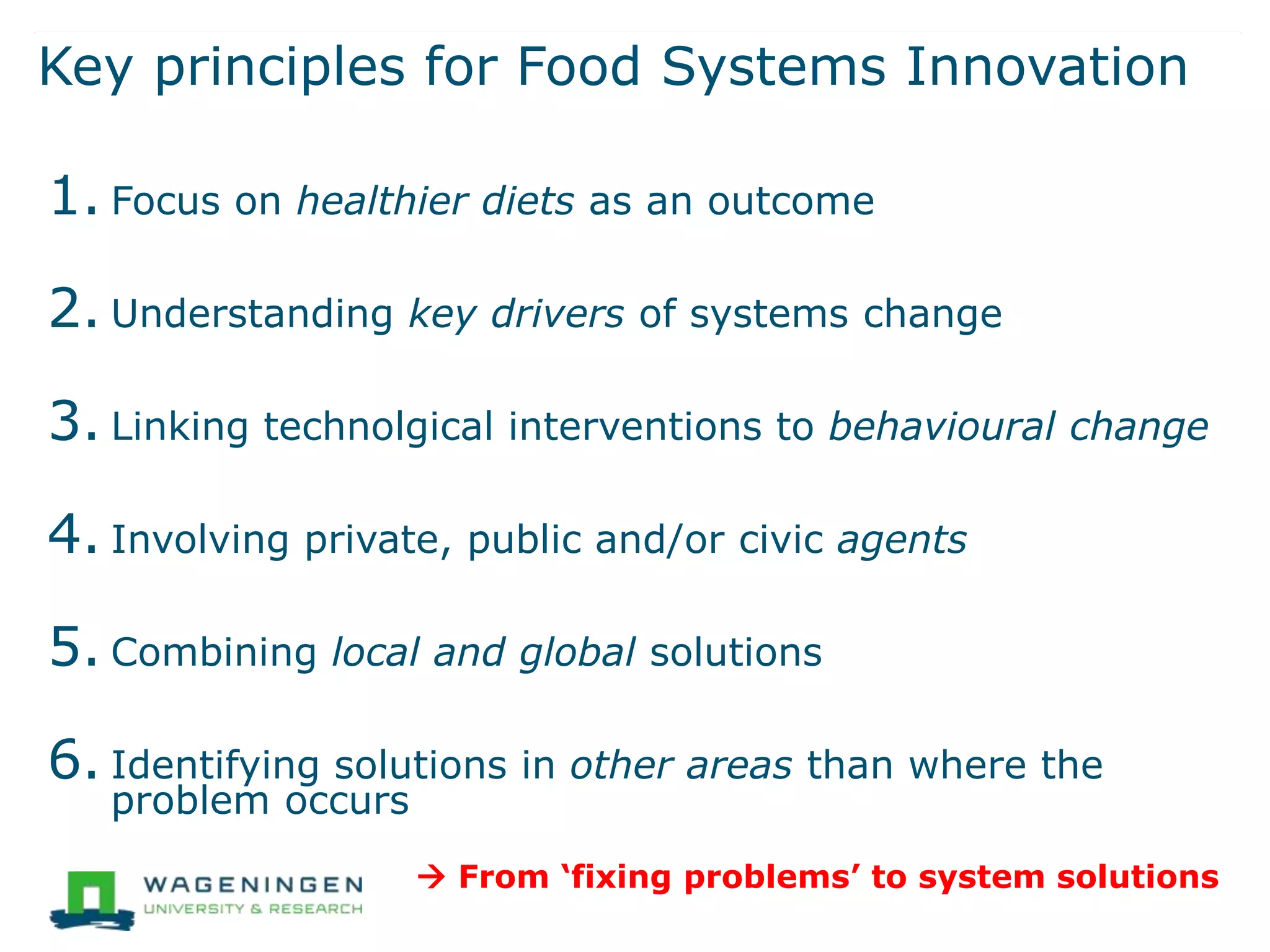Lecture wur course food systems innovations | PPTX