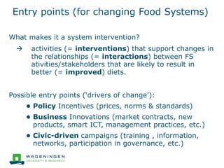 Lecture wur course food systems innovations | PPT