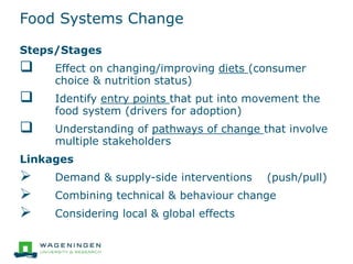 Lecture wur course food systems innovations | PPTX