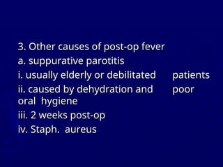 Lecture X - PRE AND POST-OPERATIVE CARE OF THE SURGICAL PATIENT.ppt