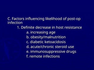 Lecture X - PRE AND POST-OPERATIVE CARE OF THE SURGICAL PATIENT.ppt