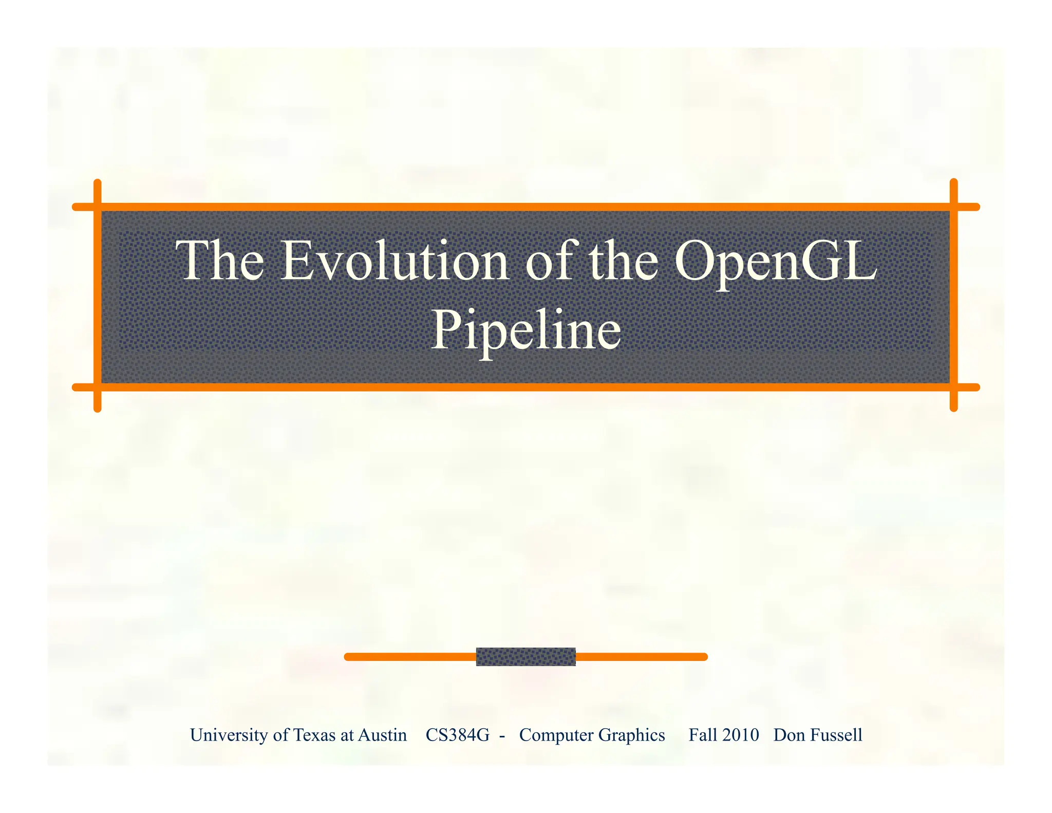Lectureall Opengl Complete Guide Tutorialpdf 3 D Graphics Computer