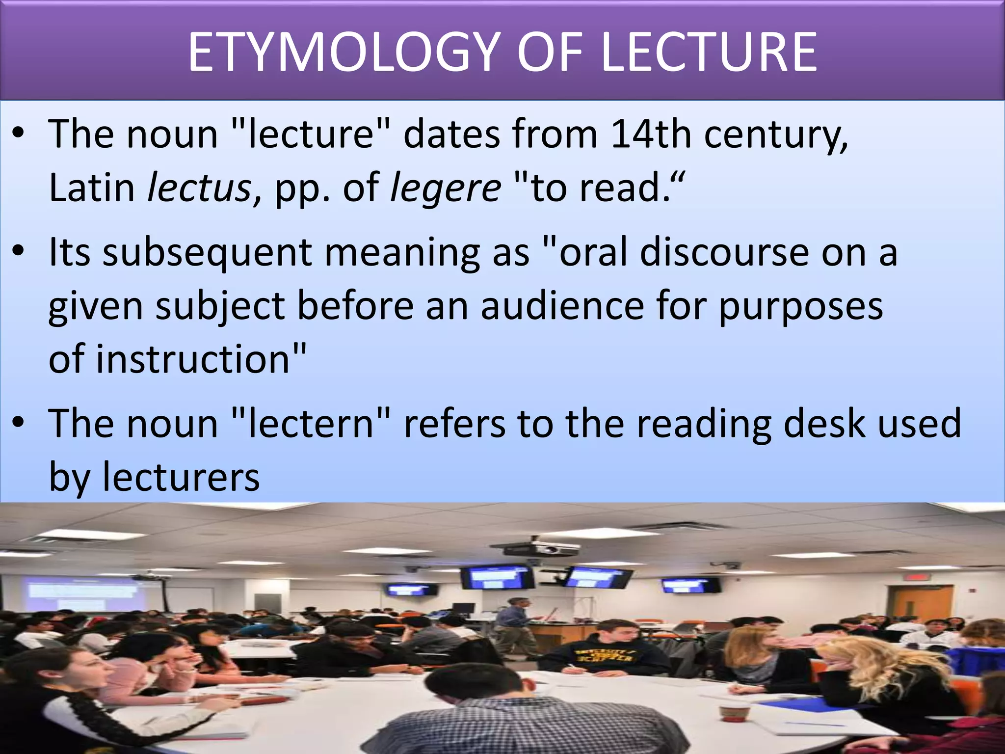 LECTURING AS A METHOD OF COMMUNICATION | PPTX