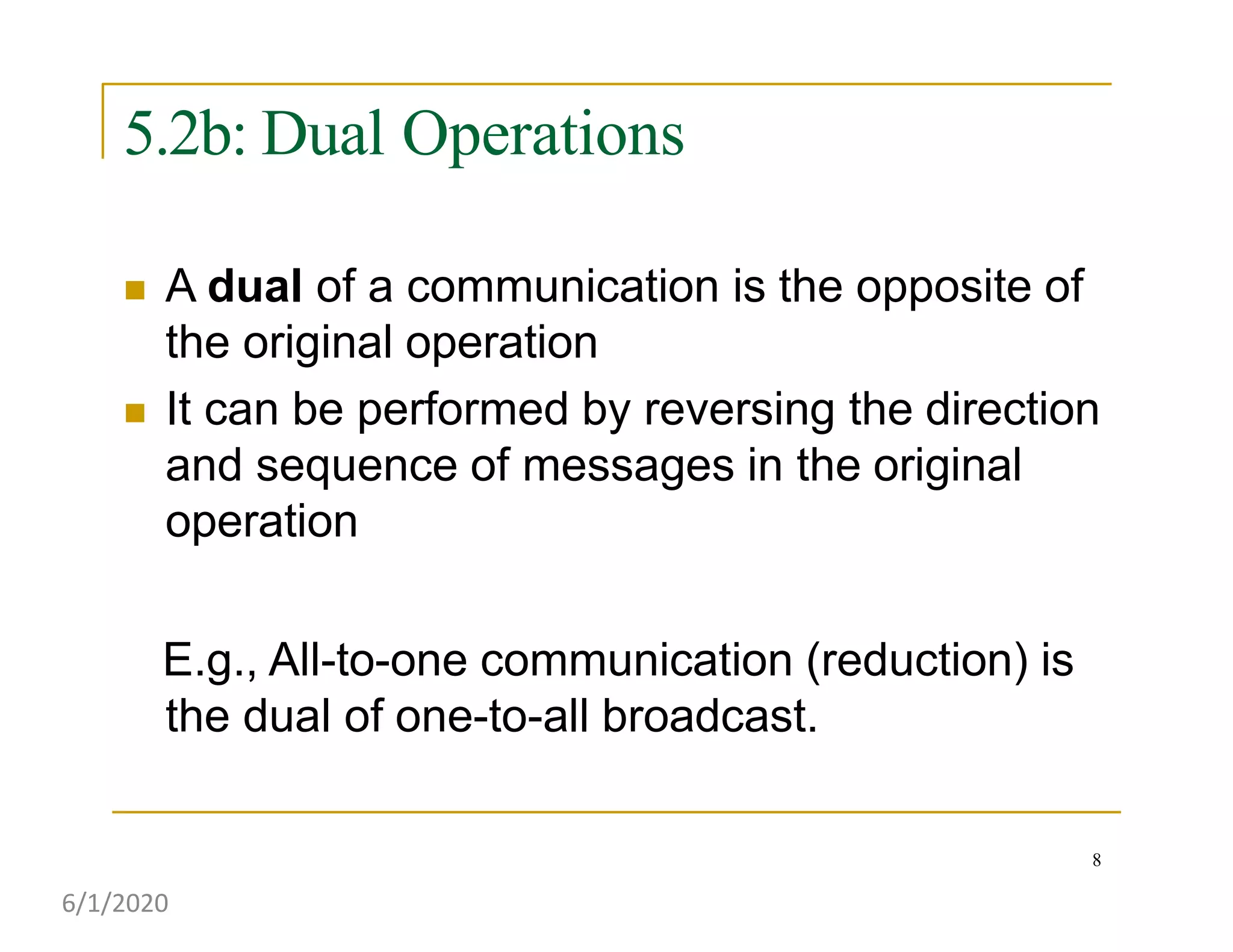Lecturre 07 - Chapter 05 - Basic Communications Operations | PPTX