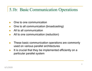 Lecturre 07 - Chapter 05 - Basic Communications Operations | PPTX