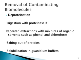 Lectut btn-202-ppt-l15. isolation and purification of total cellular ...