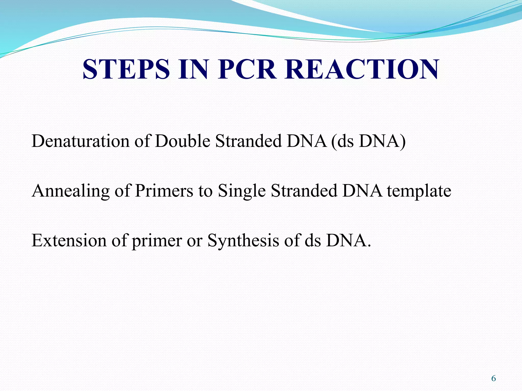 Lectut btn-202-ppt-l26. polymerase chain reaction for dna amplification ...