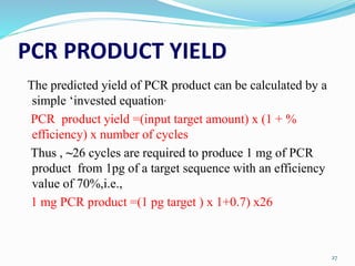 Lectut btn-202-ppt-l26. polymerase chain reaction for dna amplification ...