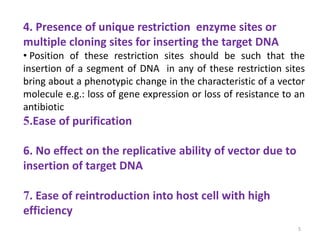 Lectut btn-202-ppt-l3. gene cloning and plasmid vectors (1) | PPTX
