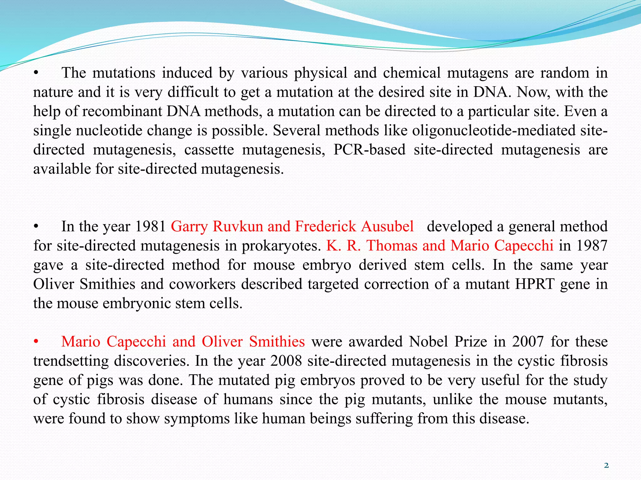 Lectut btn-202-ppt-l33. site-directed mutagenesis | PPTX