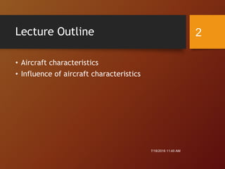 aircraft characteristics | PDF