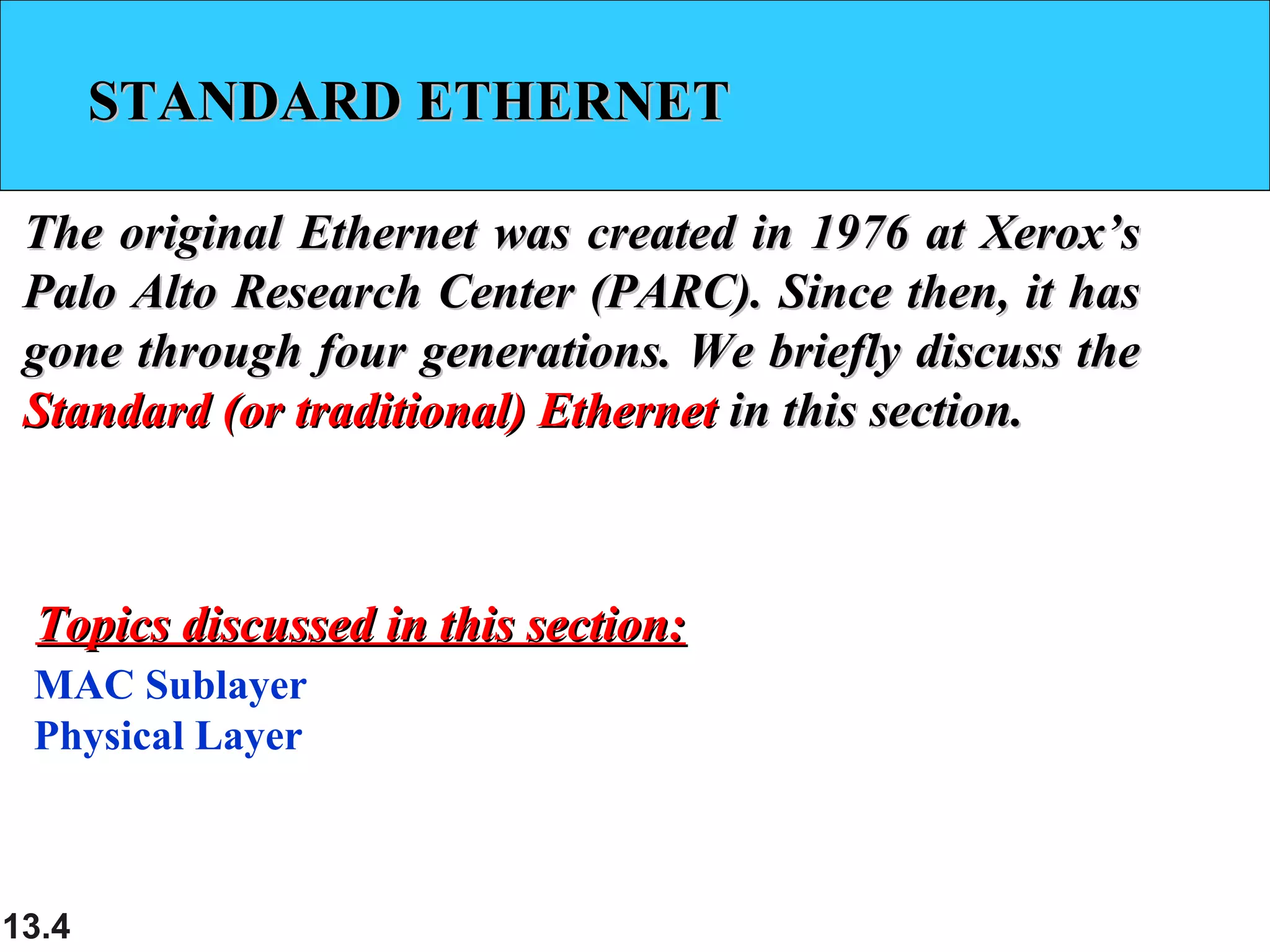 ETHERNET | PPT