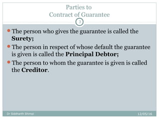 Lect vii contract of guarantee | PPT
