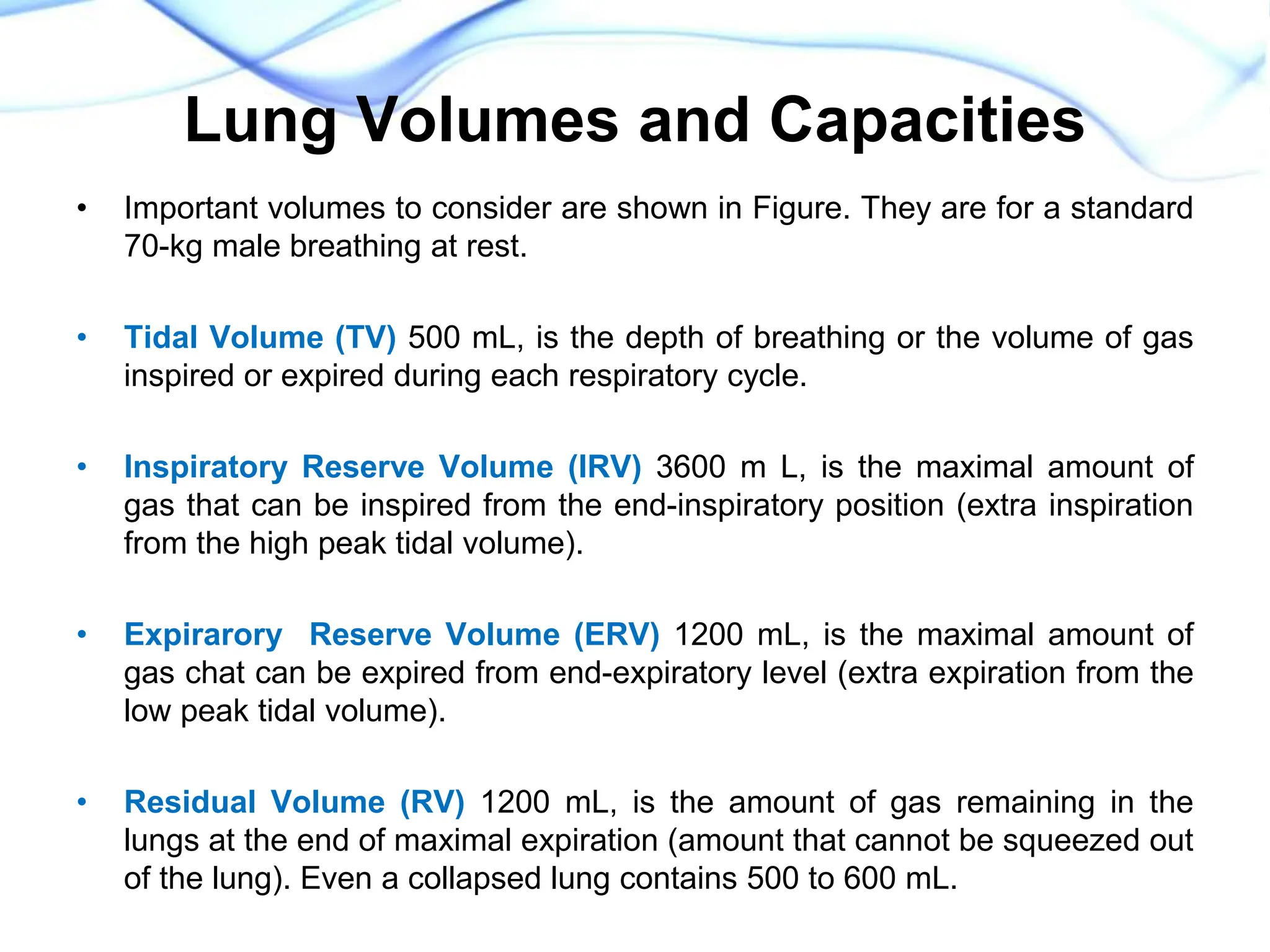 Measurements of the Respiratory System Principles | PPT | Lung and ...
