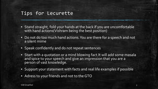Lecurette -A simplified approach in SSB | PPTX