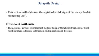 Lecutre-6 Datapath Design.ppt