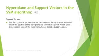 Lec_XX_Support Vector Machine Algorithm.pptx