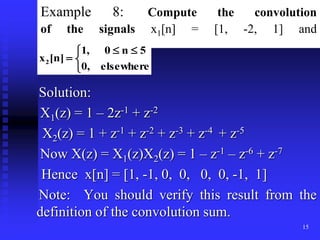 Z transform and Properties of Z Transform | PPT | Science