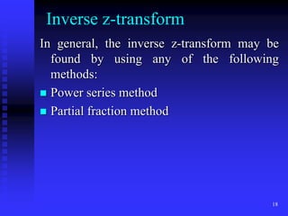 Z transform and Properties of Z Transform | PPT | Science