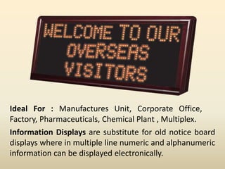 Industrial LED Display Solutions | PPT