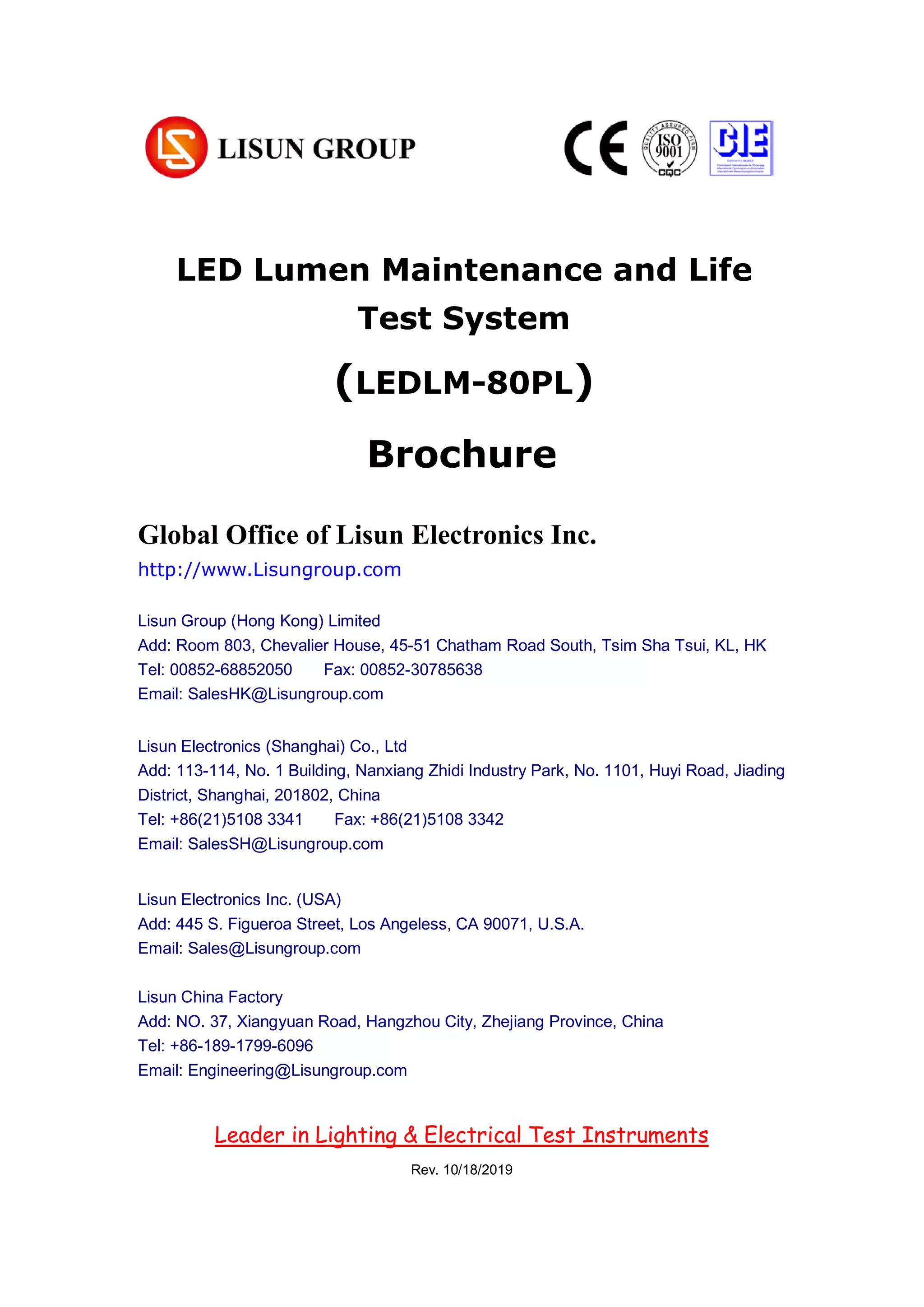 Led lumen-maintenance-and-life-test-system | PDF