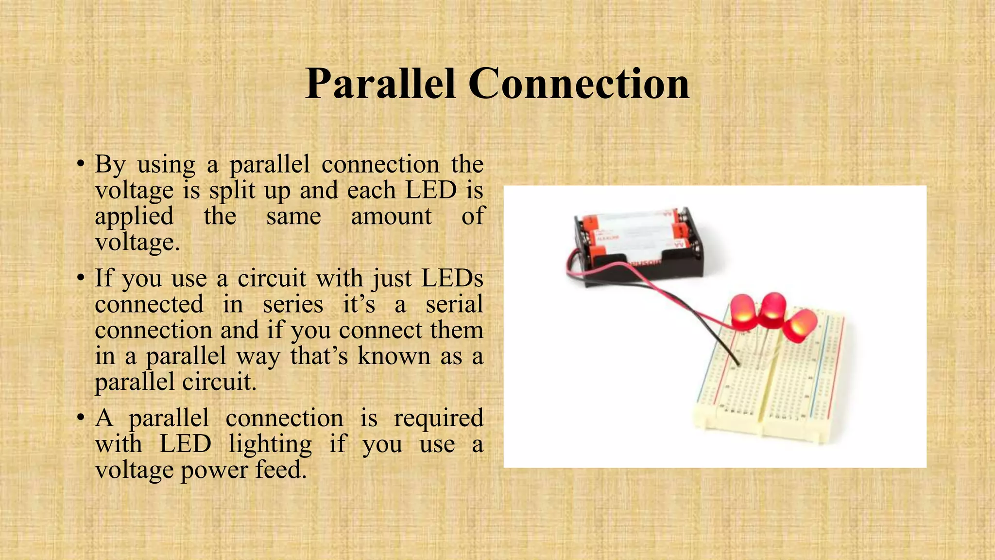 Led series and parallel connection | PPTX