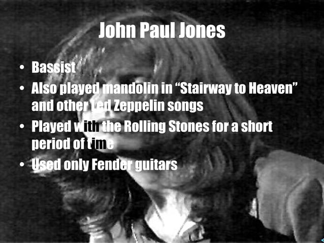 Led Zeppelin Powerpoint | PPT | Music | Entertainment