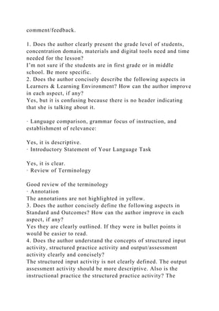 LED 6510 Lesson Plan Peer Review FormTitle of Lesson Plan Revi.docx