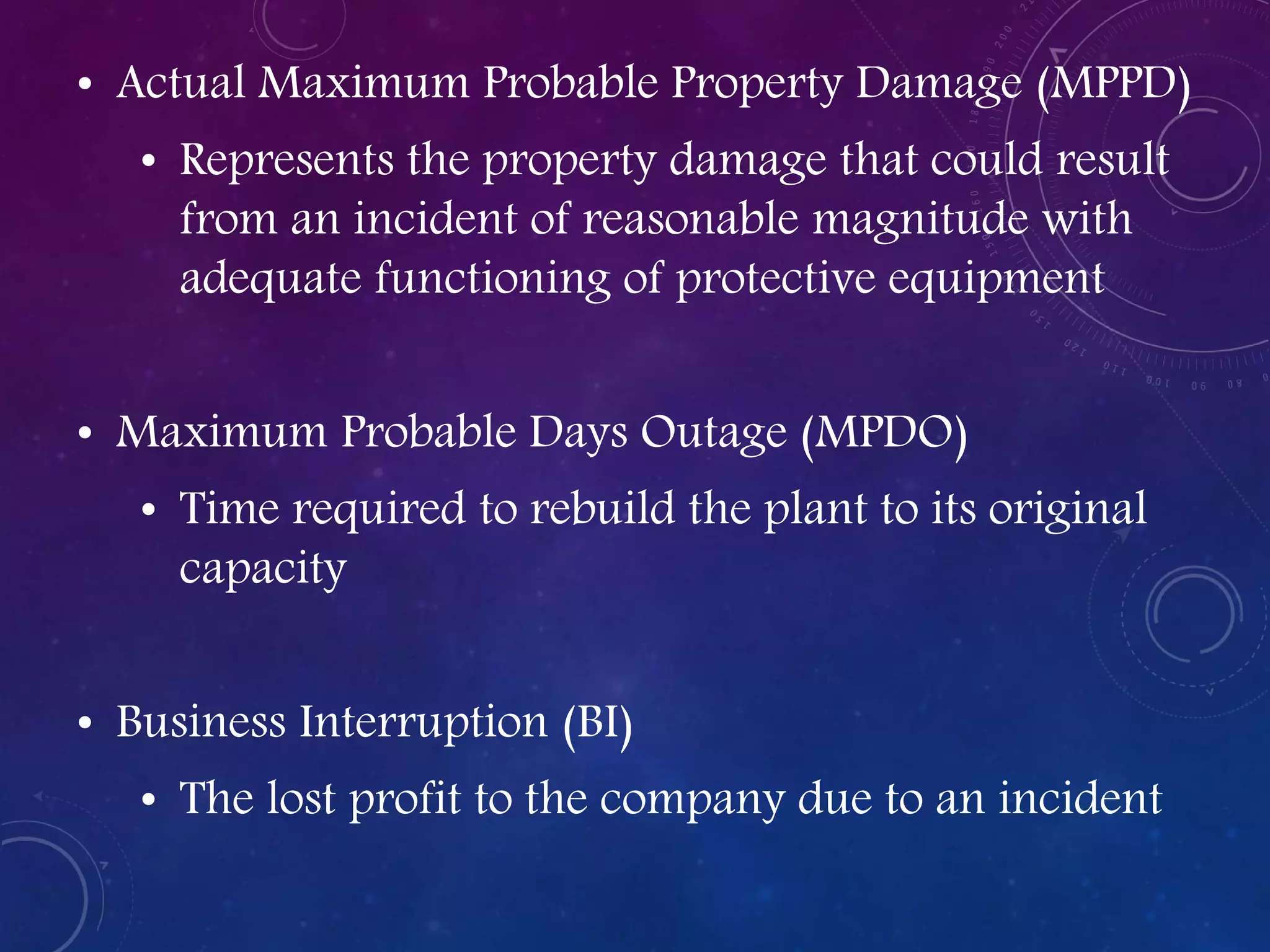 Dow Fire and Explosion Index (Dow F&EI) and Mond Index | PPTX