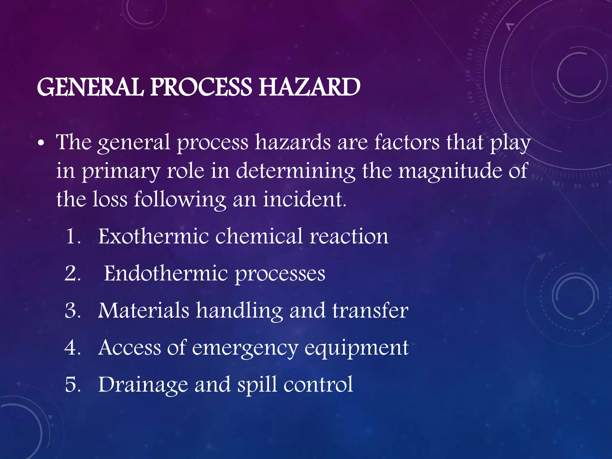 Dow Fire and Explosion Index (Dow F&EI) and Mond Index | PPTX