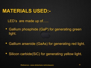 LED basics by Er. Swapnil V. Kaware | PPT | Physics | Science