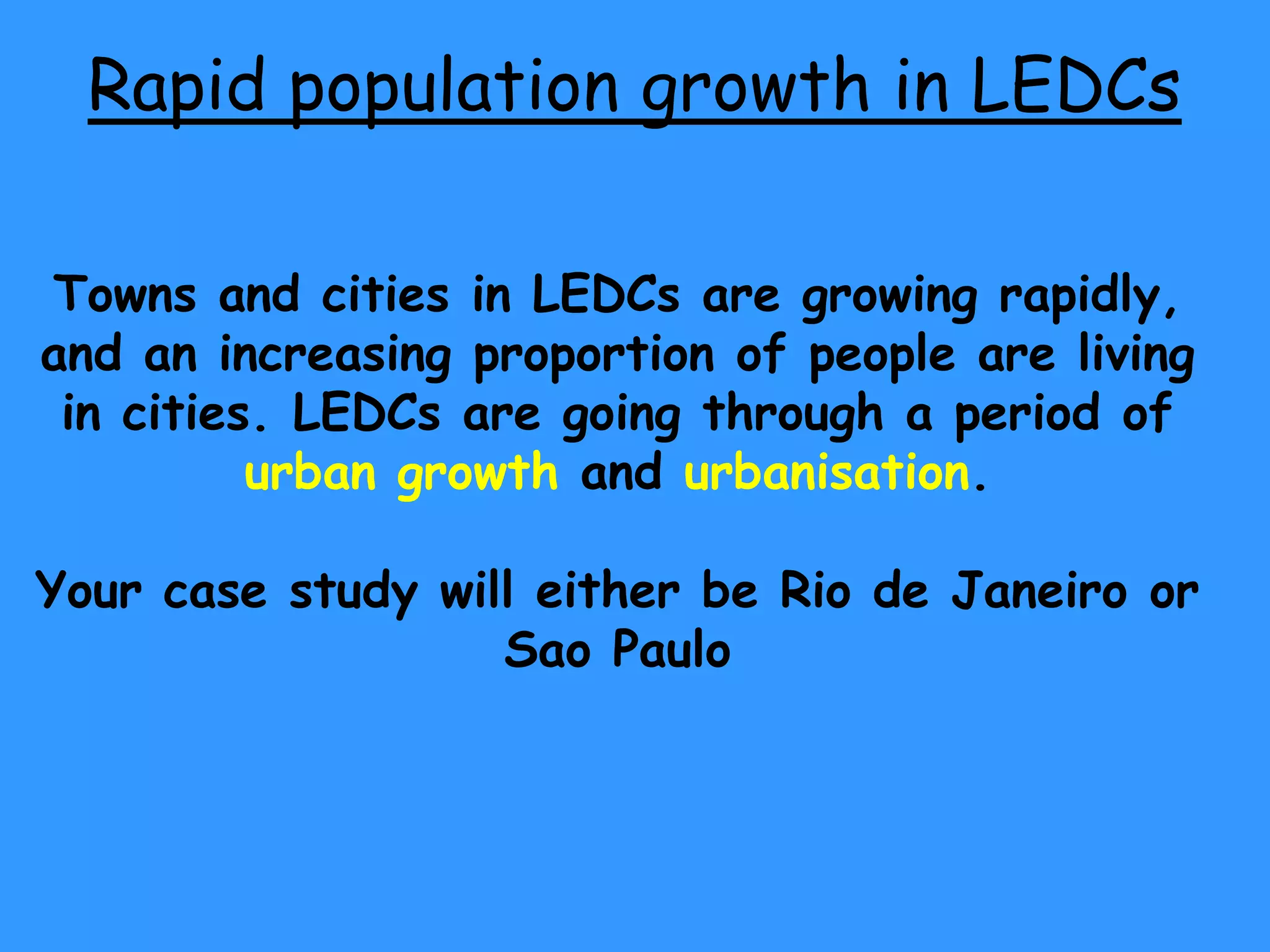 LEDC Rapid Growth | PPTX