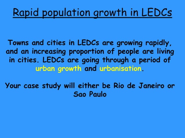 Ledc Cities Rapid Growth | PPTX