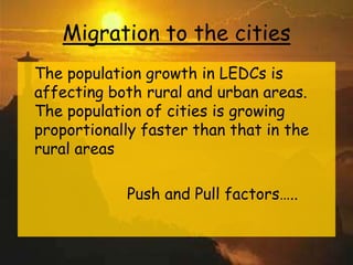 Ledc Cities Rapid Growth | PPTX