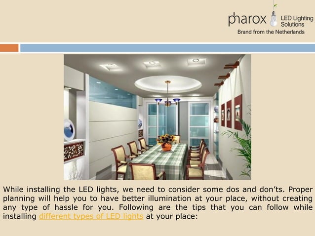 LED Lighting placement tips | PPT