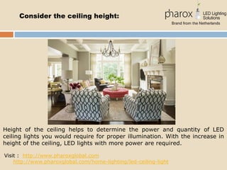 LED Lighting placement tips | PDF