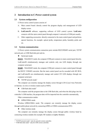 Led centermv500 operation manual | PDF