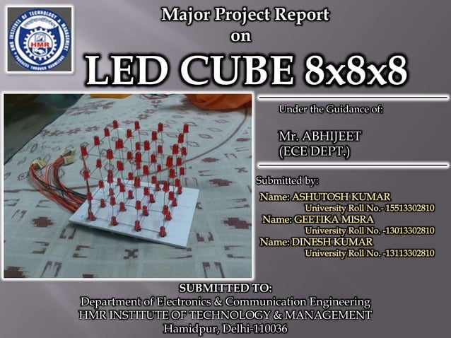 Led cube presentation | PPTX