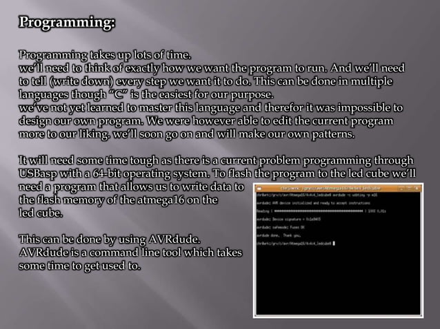 Led cube presentation | PPTX