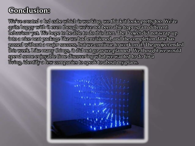 Led cube presentation | PPTX